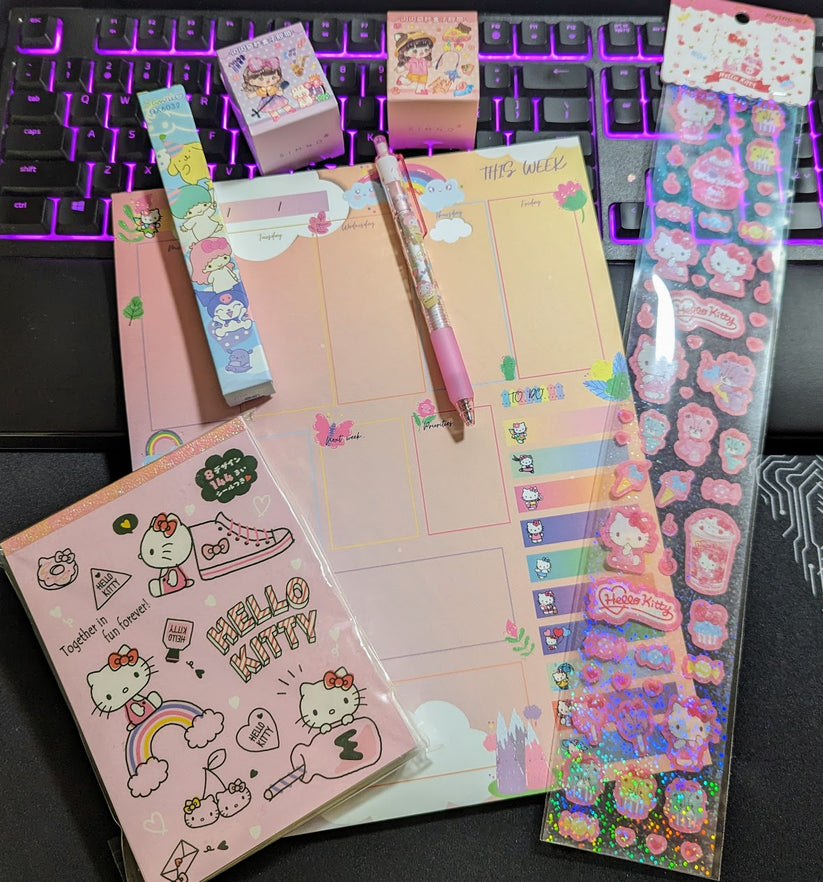 Kawaii Stationery Sets - Sanrio – Starlight Glitter Notes