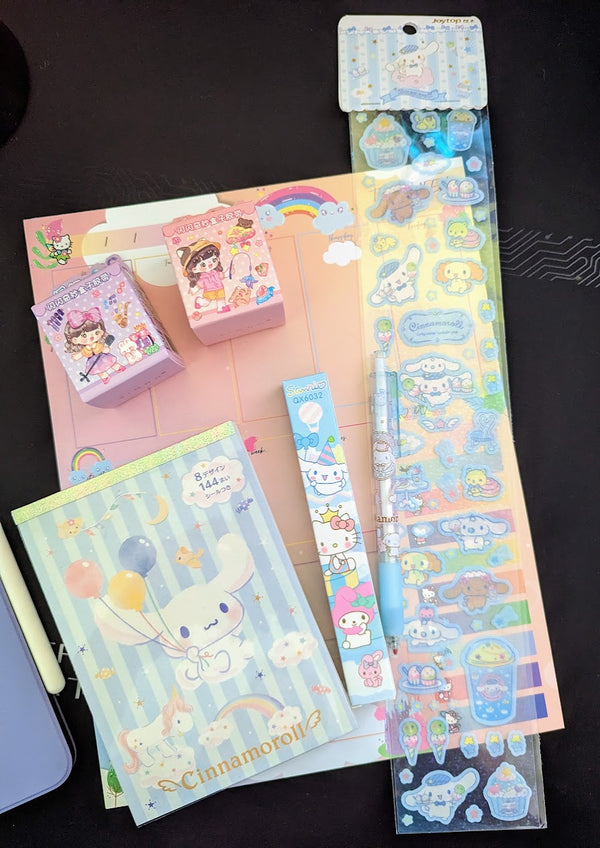 Kawaii Stationery Sets - Sanrio – Starlight Glitter Notes