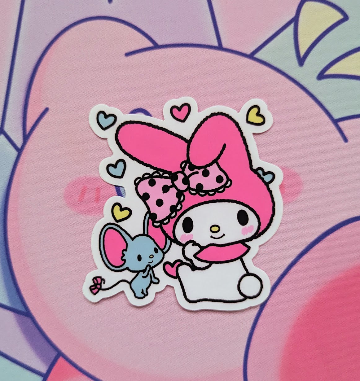 My Melody Vinyl Sticker – Starlight Glitter Notes
